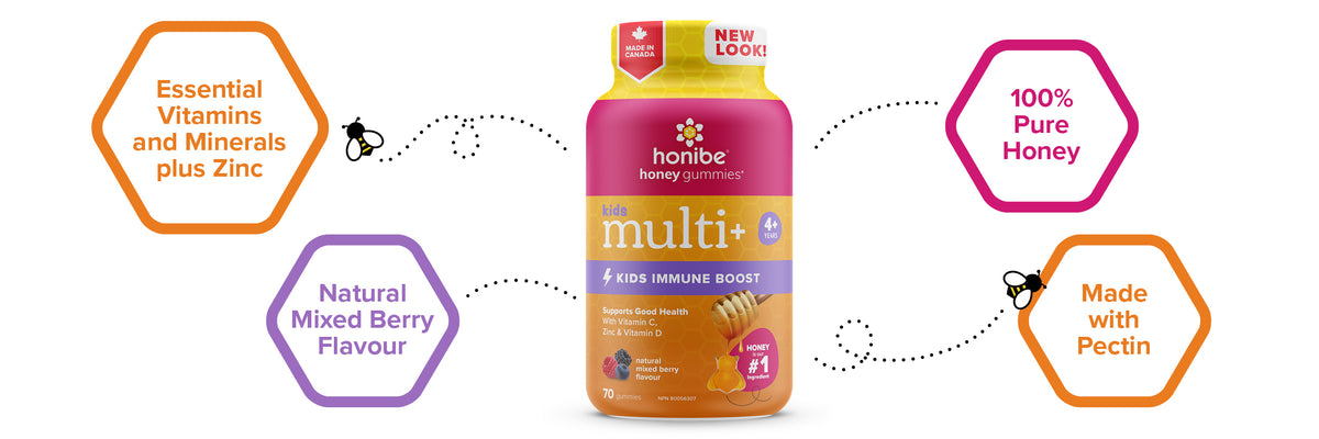 Complete Kids Multivitamin + Immunity Gummies | Honibe